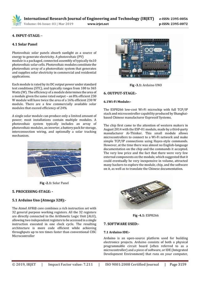 IRJET- Review on Iot Solar Power Monitoring System | PDF