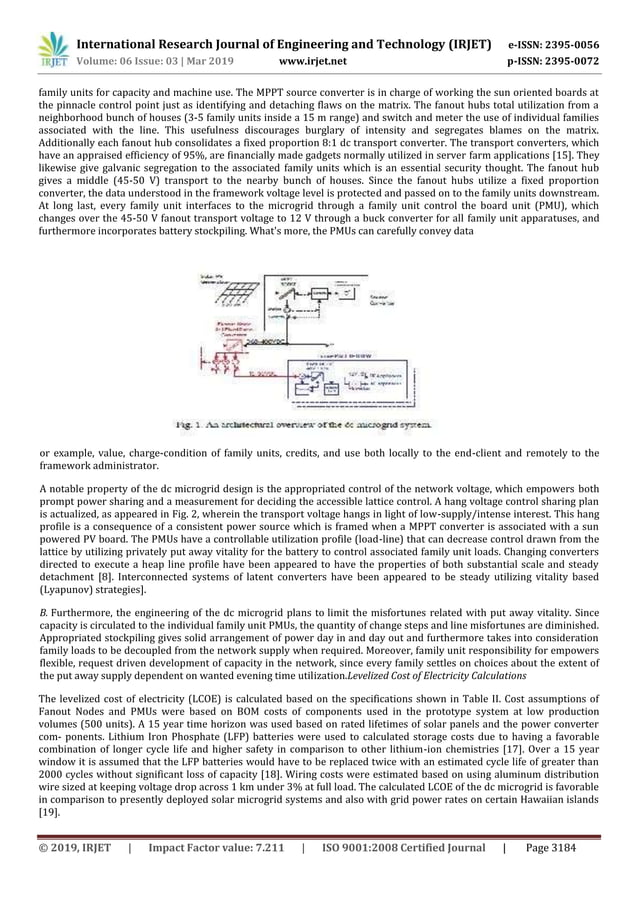 IRJET- Design and Simulation of Solar PV DC Microgrid for Rural Electrification | PDF