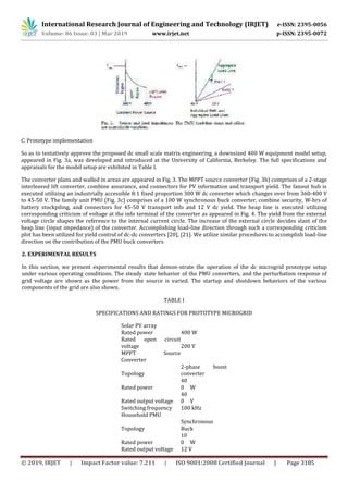 IRJET- Design and Simulation of Solar PV DC Microgrid for Rural ...