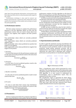 IRJET- Predicting Outcome of Judicial Cases and Analysis using Machine Learning | PDF