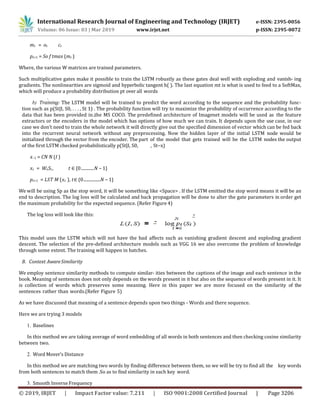 IRJET- Neural Story Teller using RNN and Generative Algorithm | PDF