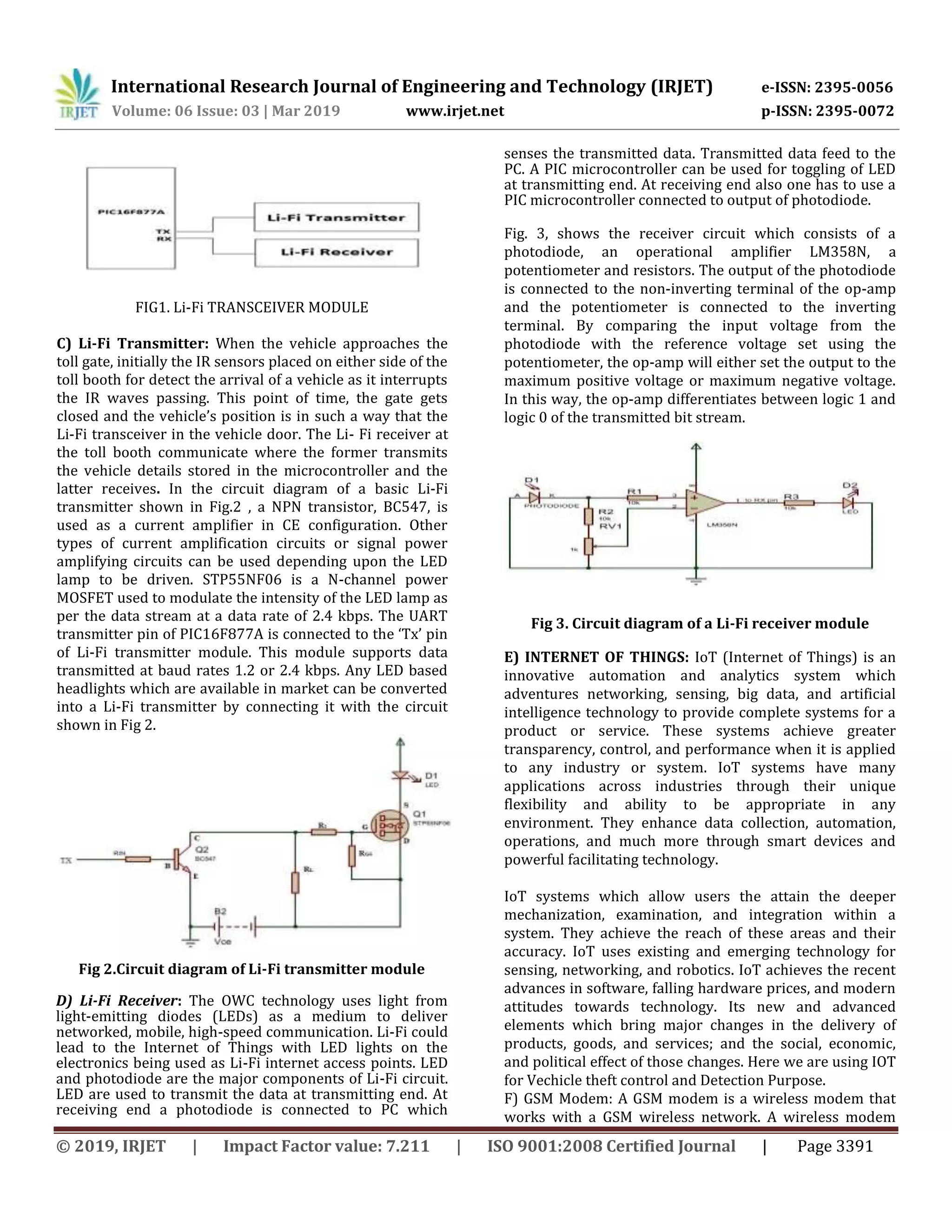 IRJET- A Smart Toll Collection System using Visible Light Communication ...