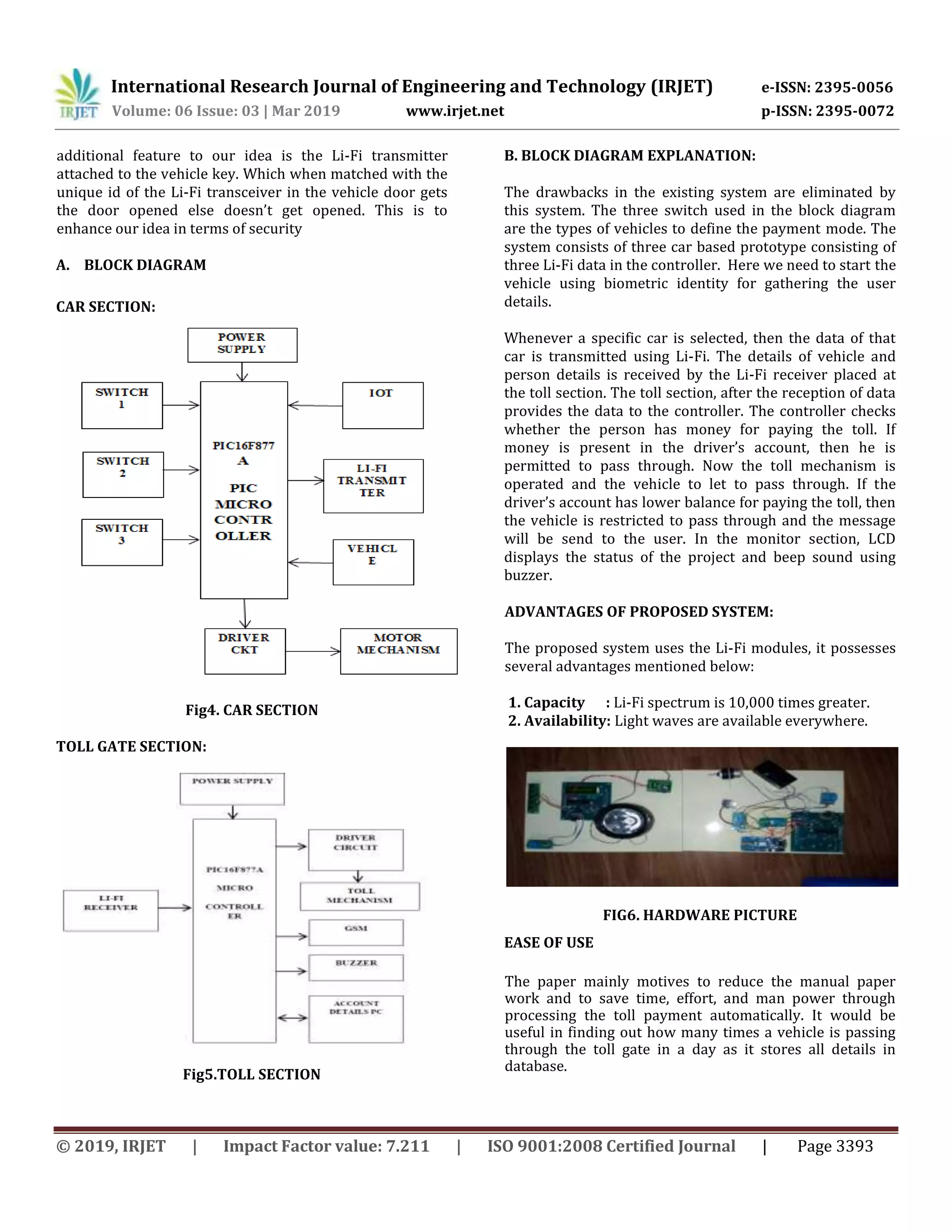 IRJET- A Smart Toll Collection System using Visible Light Communication ...
