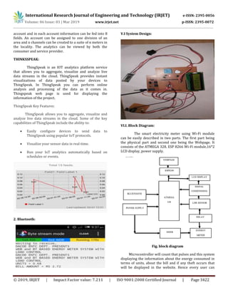 IRJET- Smart Energy Meter Billing, Monitoring and Controlling System | PDF