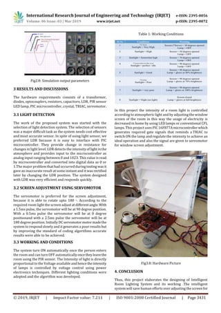 IRJET- Intelligent Room Lighting System | PDF | Indoor Environmental Quality | Home & Garden