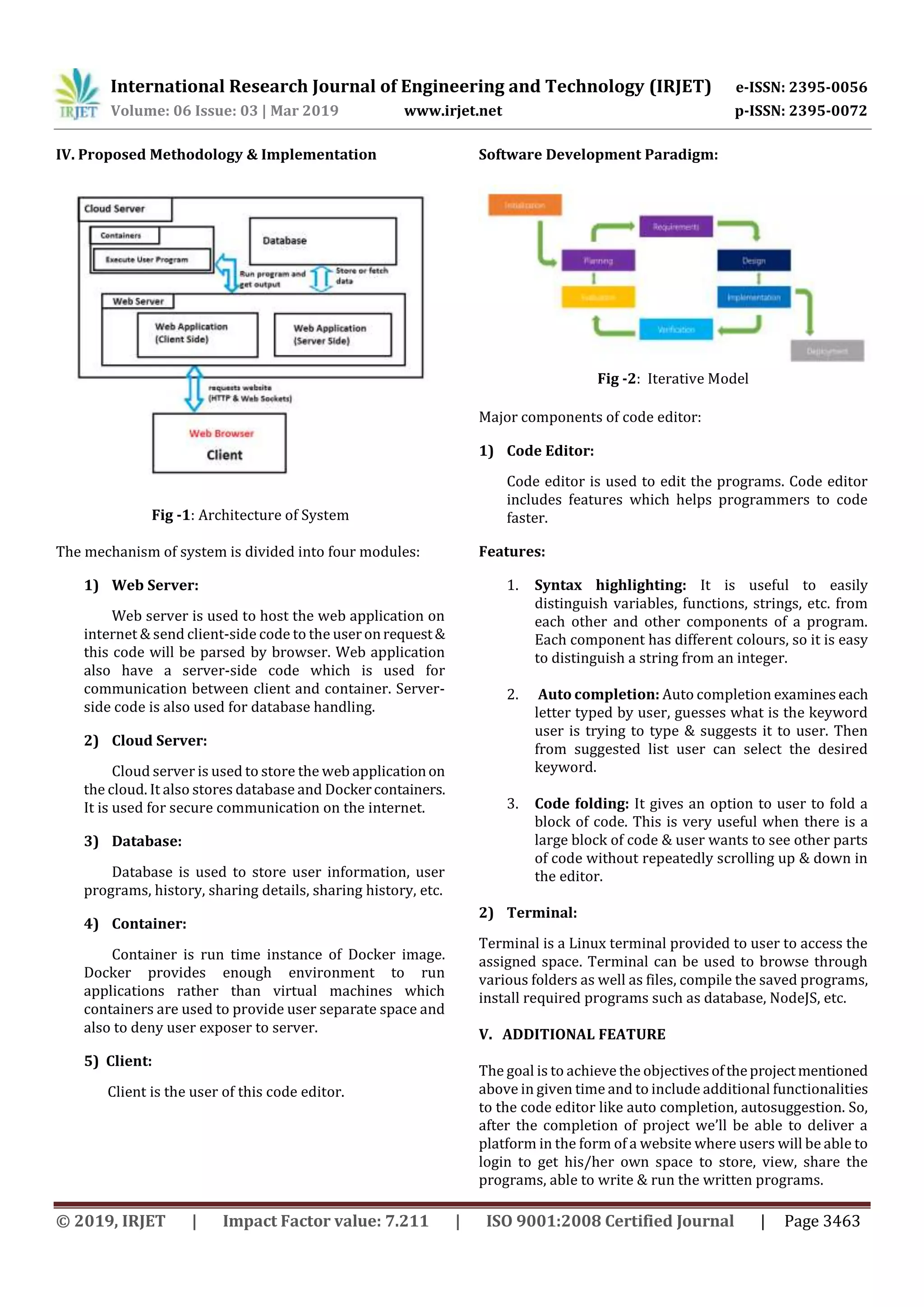 Irjet Build A Secure Web Based Code Editor For C Programming Language