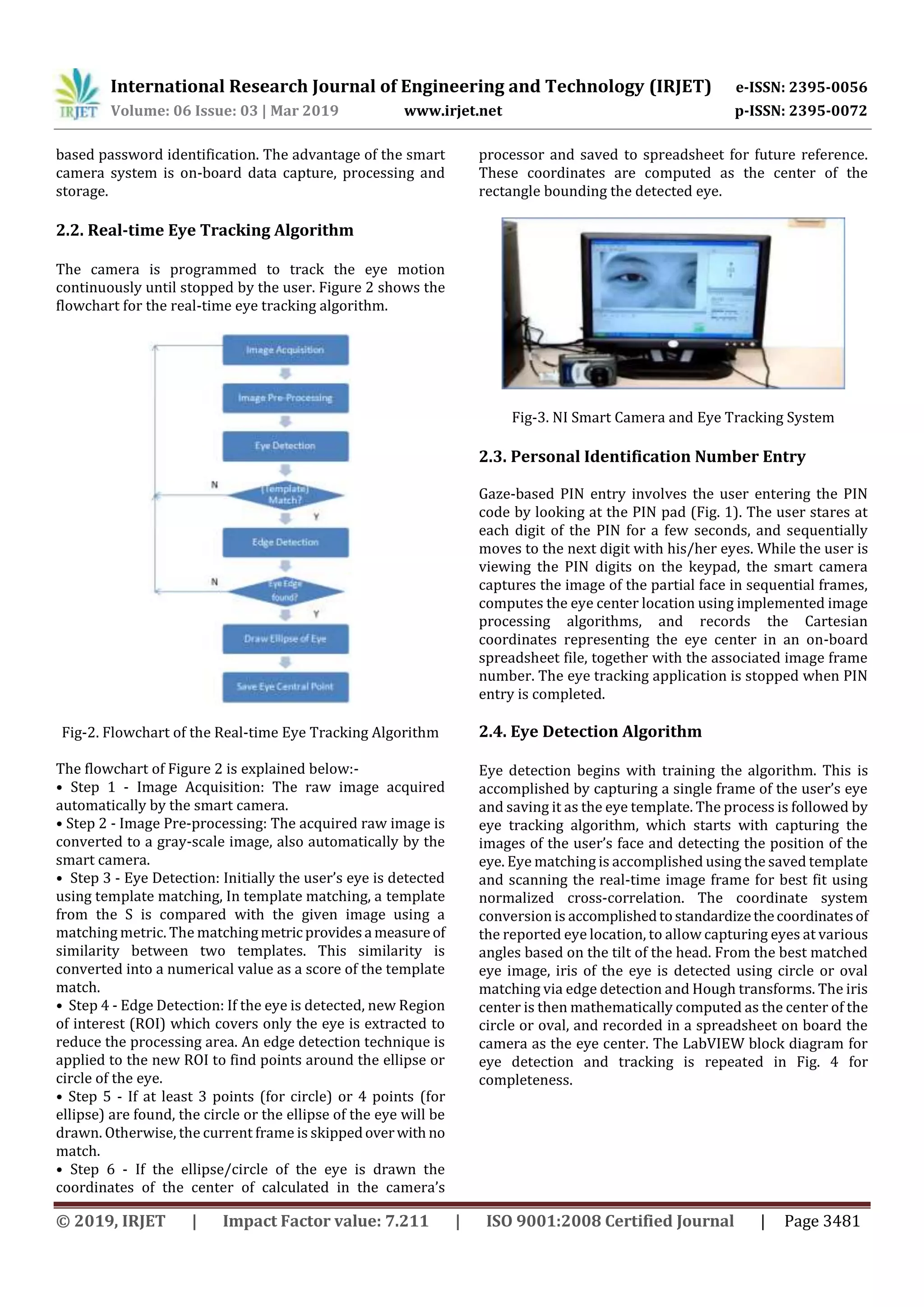 IRJET- Real-time Eye Tracking for Password Authentication | PDF