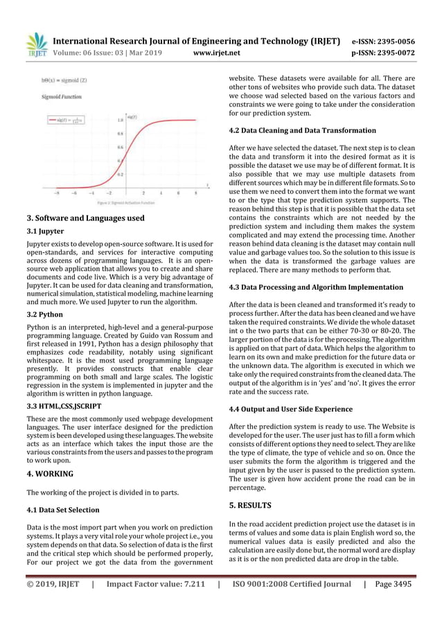 Irjet Road Accident Prediction Using Machine Learning Algorithm Pdf