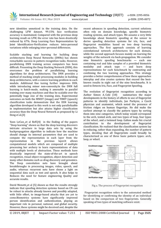 IRJET- Deep Learning Based Card-Less Atm Using Fingerprint And Face ...