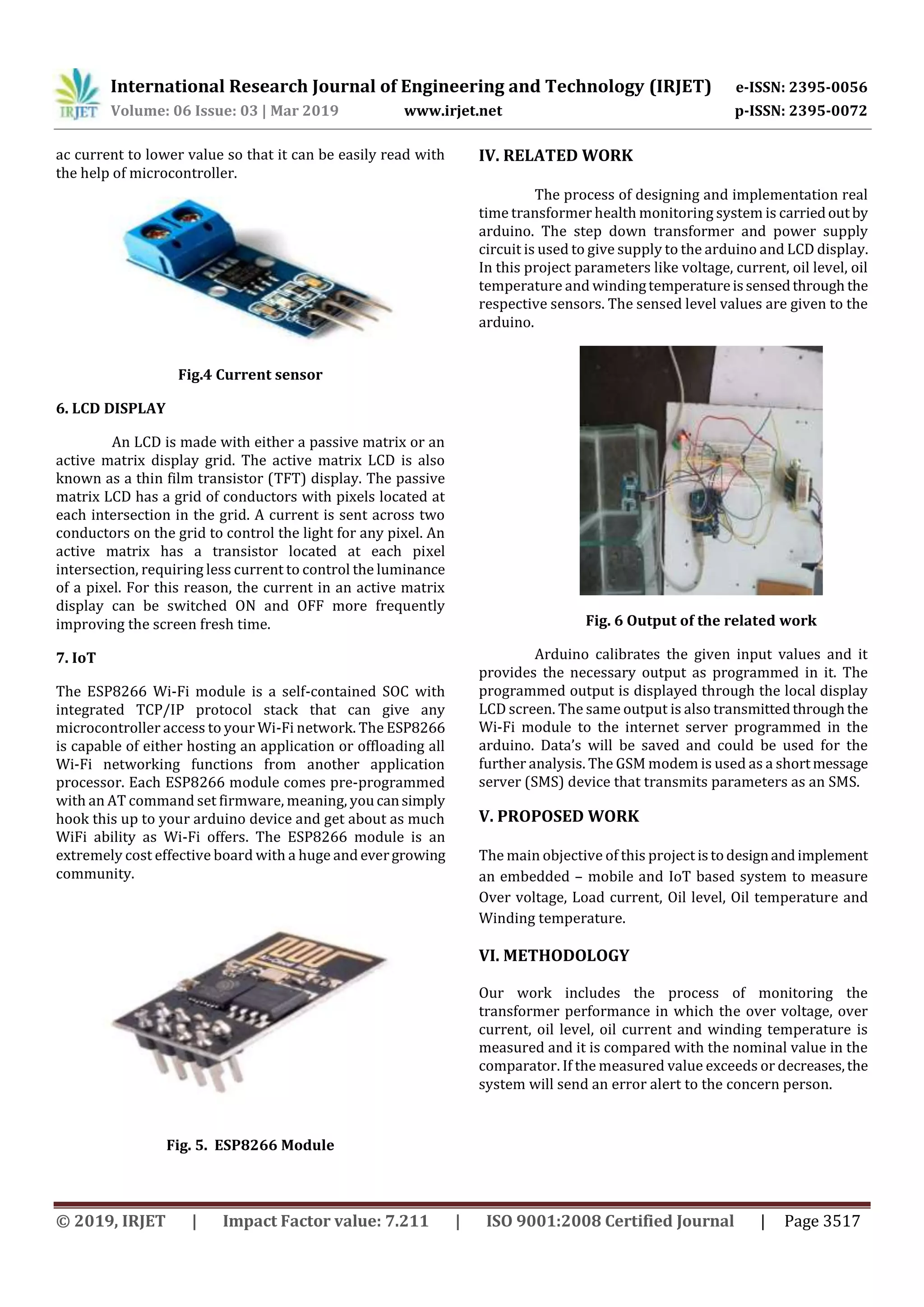 IRJET- Real Time Transformer Health Monitoring System using GSM and IoT | PDF