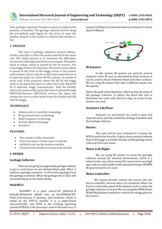 IRJET- Automatic Trash Can Buggy with IoT | PDF