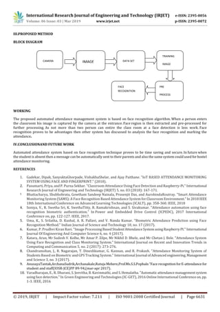 IRJET- Attendance Monitoring System using Face Detection &Face Recognition | PDF