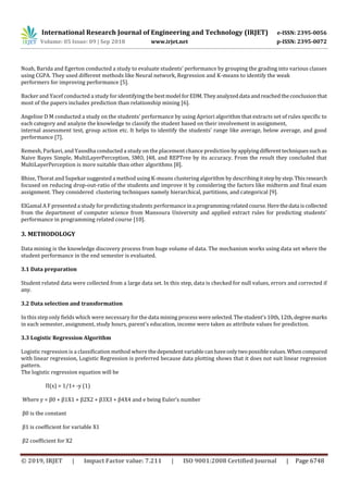 IRJET- Using Data Mining to Predict Students Performance | PDF