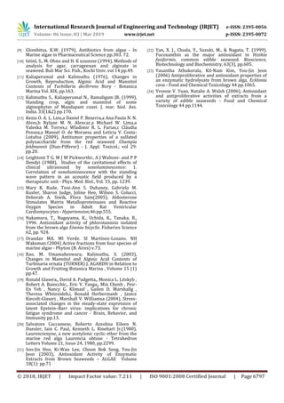 IRJET- FTIR, SEM, EDS and GCMS Metabolite Profiling of Macroalgae ...