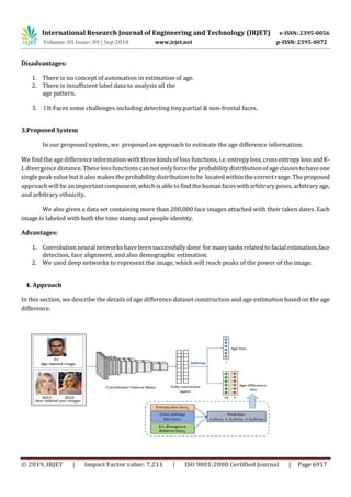 IRJET- Facial Age Estimation with Age Difference | PDF | Free Download
