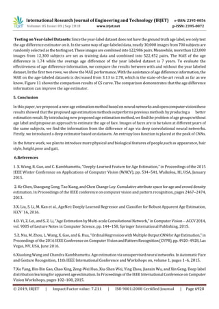 IRJET- Facial Age Estimation with Age Difference | PDF