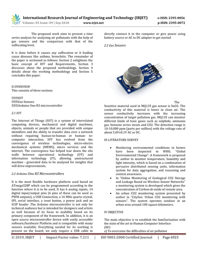 Irjet Household Iot Based Air Pollution Controlling And Monitoring System Using Arduino Pdf