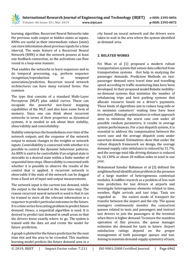 Irjet Prediction Of Cab Demand Using Machine Learning Pdf Computer Networking Computing