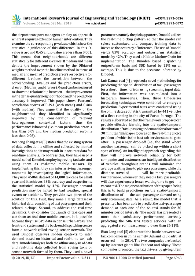Irjet Prediction Of Cab Demand Using Machine Learning Pdf Computer Networking Computing