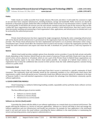 IRJET- An Ample Analysis of Cloud Computing Assessment Issues and ...