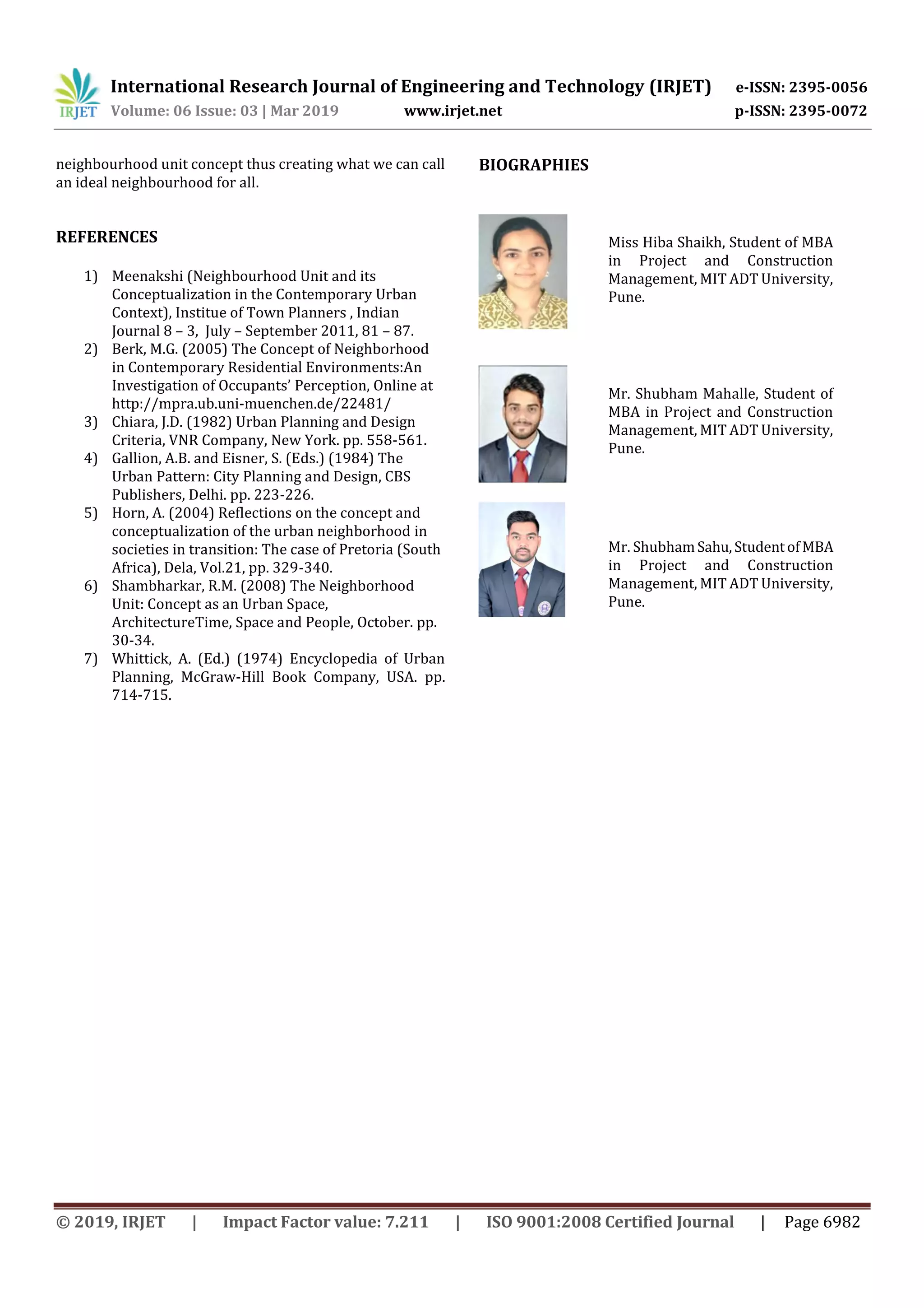 IRJET- Towards Creating an Ideal Neighbourhood | PDF