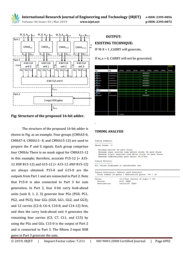 Irjet Fpga Implementation Of Low Power Configurable Adder For Approximate Computing Pdf