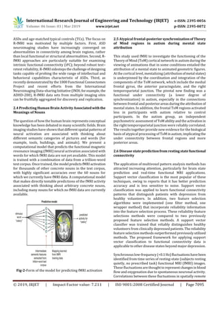 IRJET- Analysis of Autism Spectrum Disorder using Deep Learning and the Abide Dataset | PDF