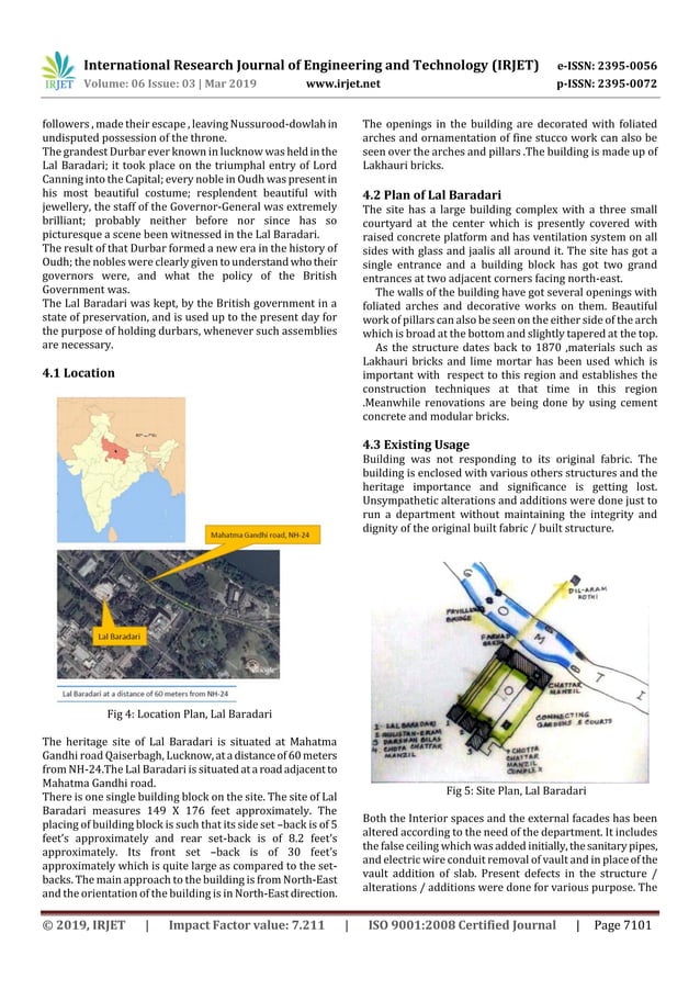 IRJET- Adaptive Reuse- A Case of Lal Baradari, Lucknow | PDF