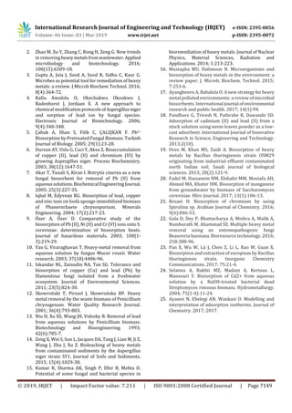 IRJET- An Investigation Into the Efficacy of Fungal Biomass as a Low Cost Bio-Adsorbent for the ...