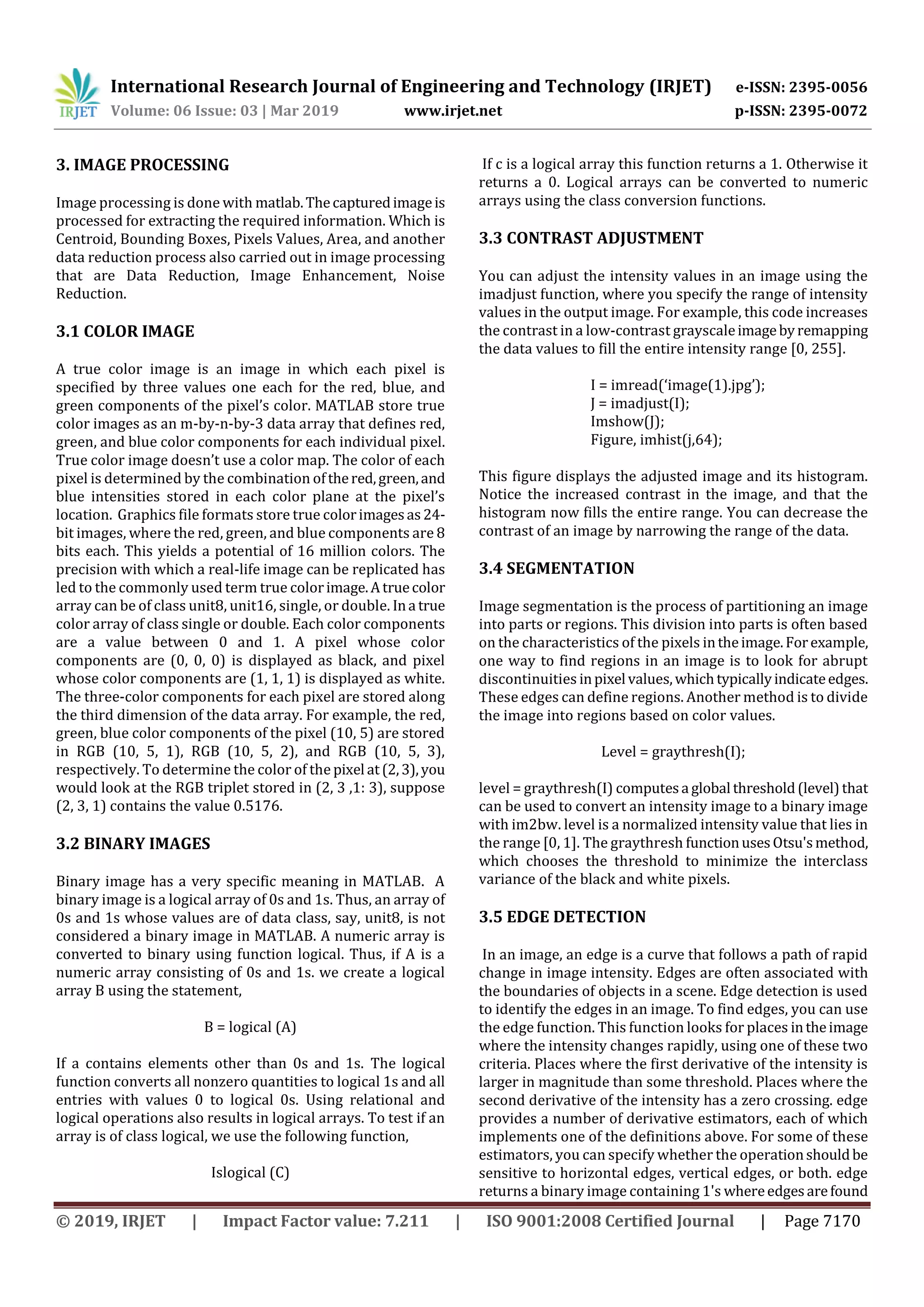 IRJET- 3D Vision System using Calibrated Stereo Camera | PDF | 3-D ...