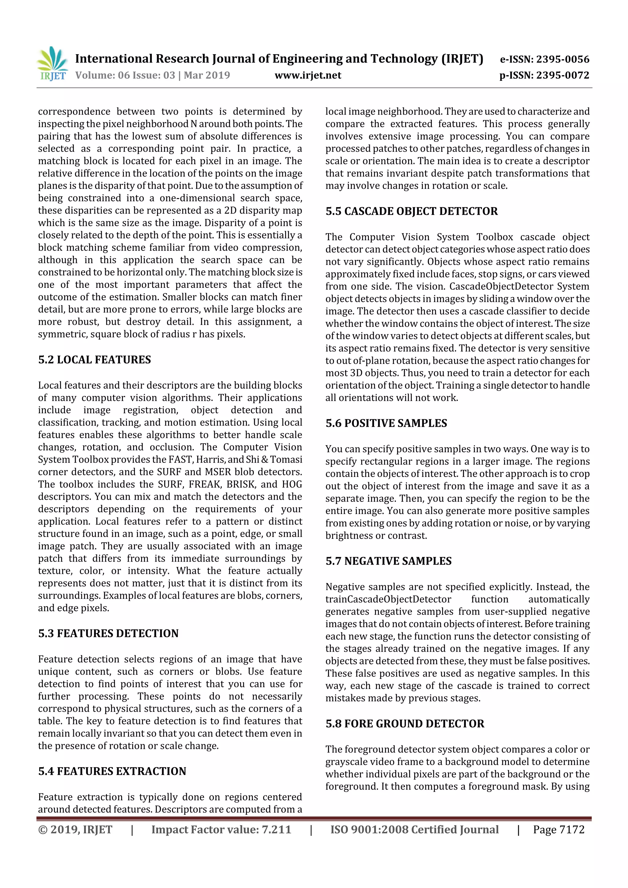 IRJET- 3D Vision System using Calibrated Stereo Camera | PDF | 3-D Graphics | Computer Software ...