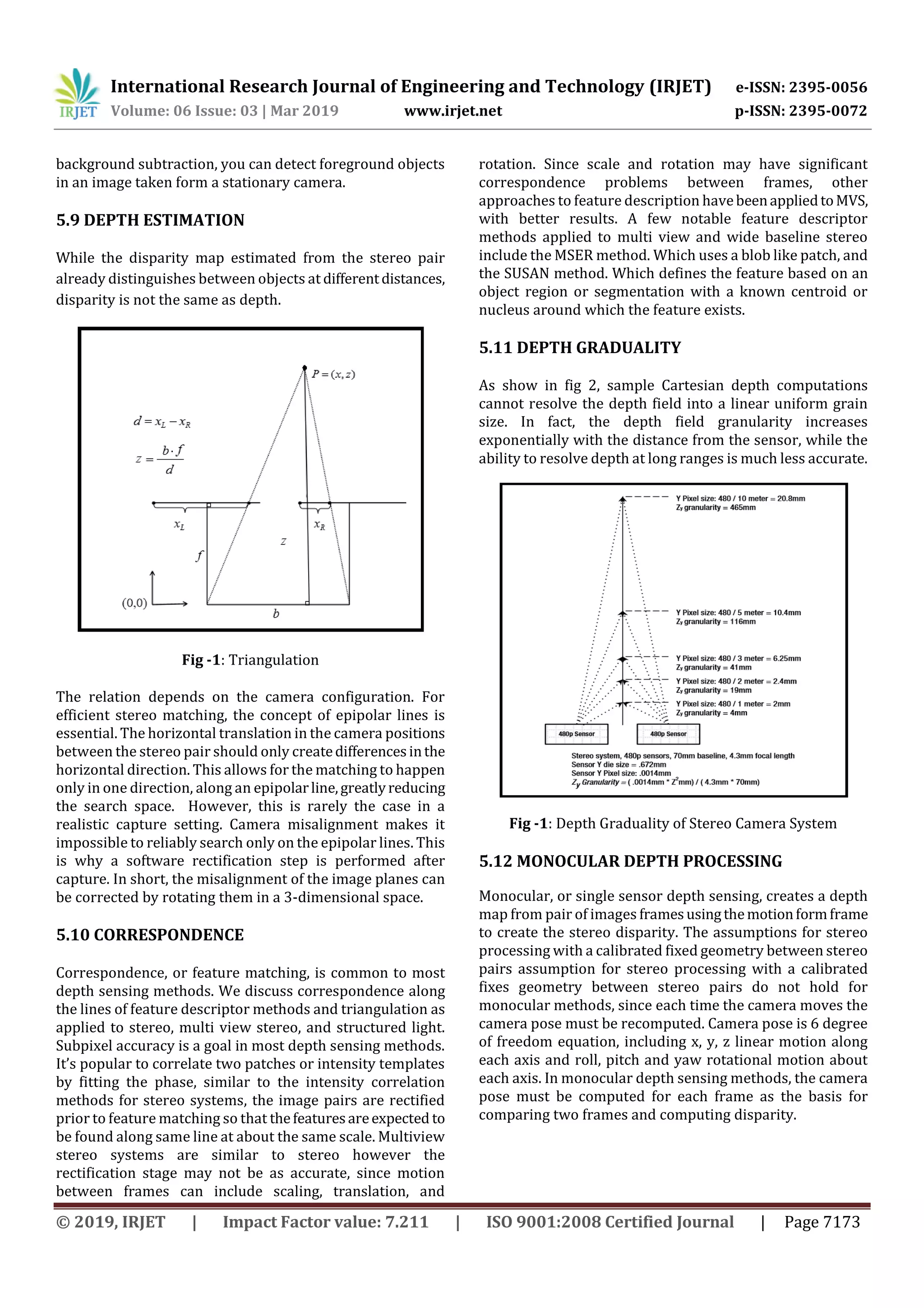 IRJET- 3D Vision System using Calibrated Stereo Camera | PDF | 3-D Graphics | Computer Software ...