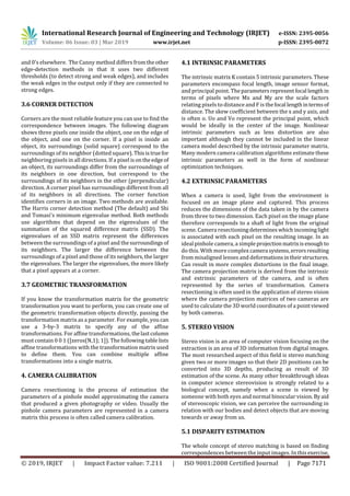 IRJET- 3D Vision System using Calibrated Stereo Camera | PDF | 3-D Graphics | Computer Software ...