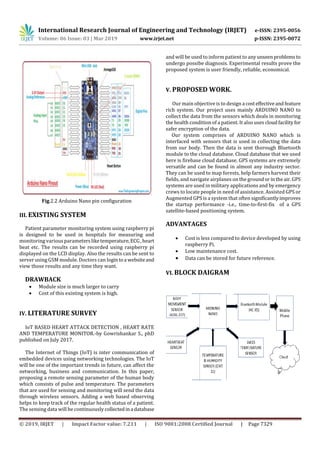 IRJET- Health Monitoring System for Heart Patient | PDF | Heart and Cardiovascular Diseases ...