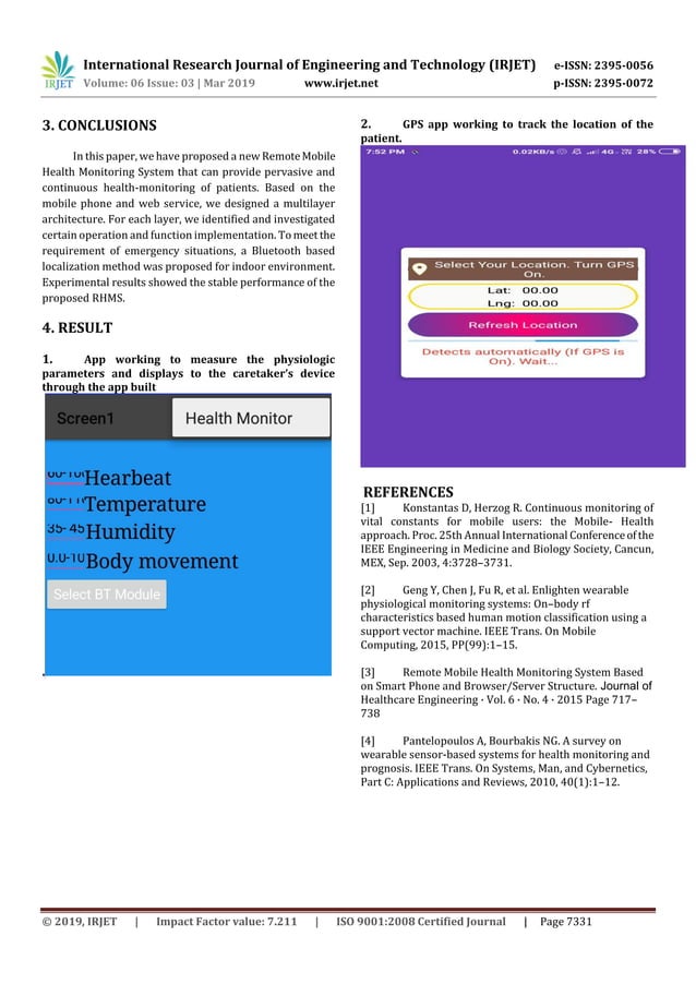 IRJET- Health Monitoring System for Heart Patient | PDF | Heart and Cardiovascular Diseases ...