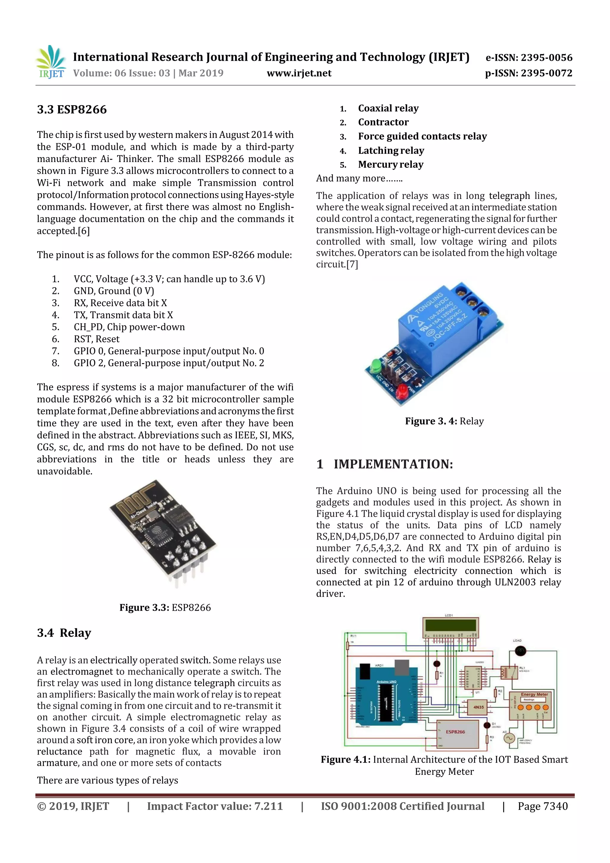 IRJET- IoT based Smart Energy Meter | PDF