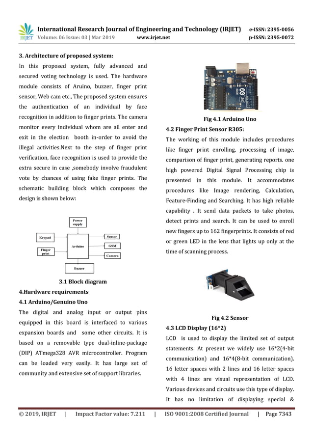 IRJET- Safe and Secure Smart Electronic Voting Machine using Biometric ...
