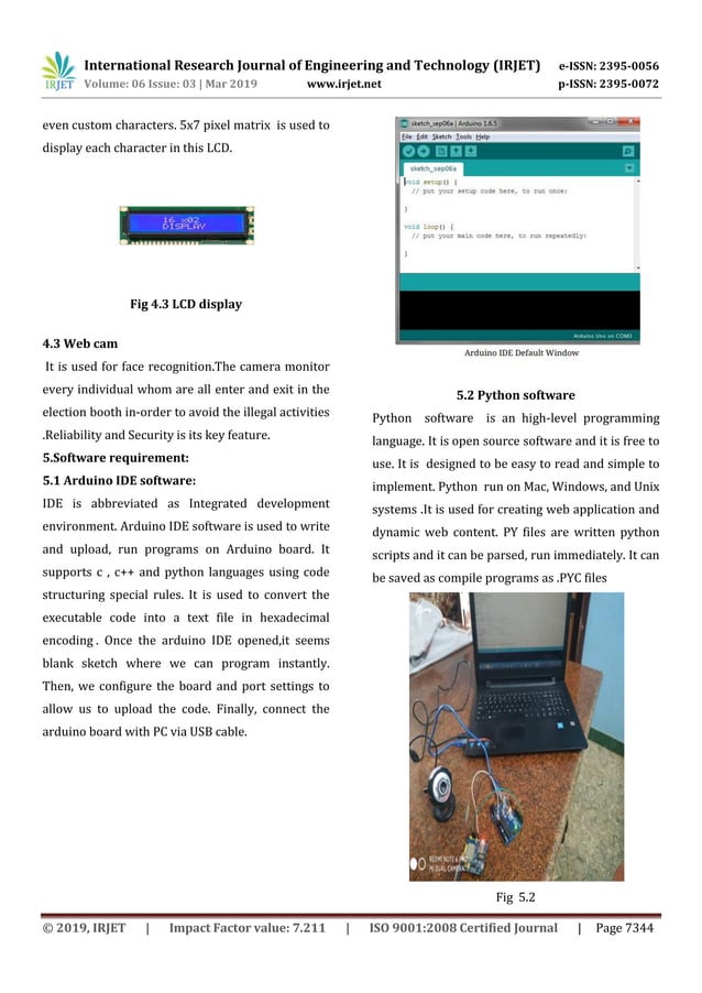 IRJET- Safe and Secure Smart Electronic Voting Machine using Biometric ...