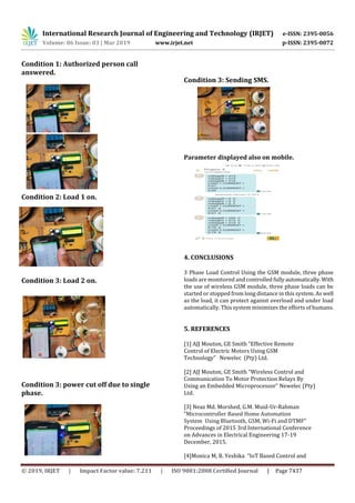 IRJET- 3 Phase Load Control using GSM Module | PDF | Radio Control | Hobbies & Interests