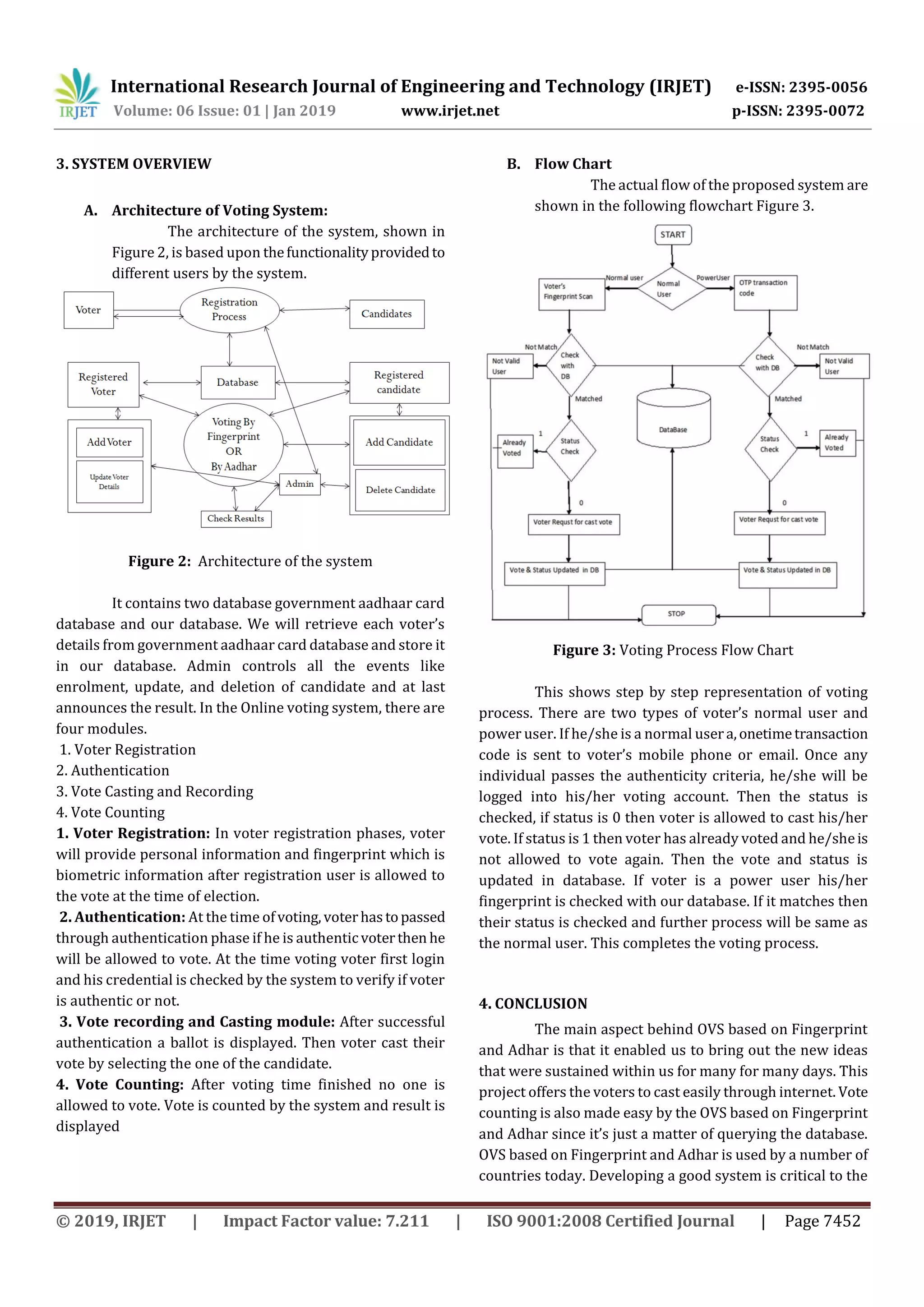 IRJET- E-Voting System for Election using Fingerprint and Aadhar Number | PDF