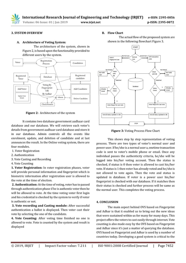 IRJET- E-Voting System for Election using Fingerprint and Aadhar Number | PDF