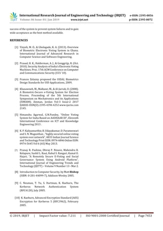 IRJET- E-Voting System for Election using Fingerprint and Aadhar Number ...