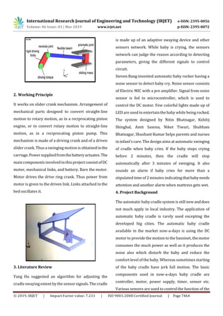 IRJET- Baby Cradle using Single Slider Crank Mechanism | PDF
