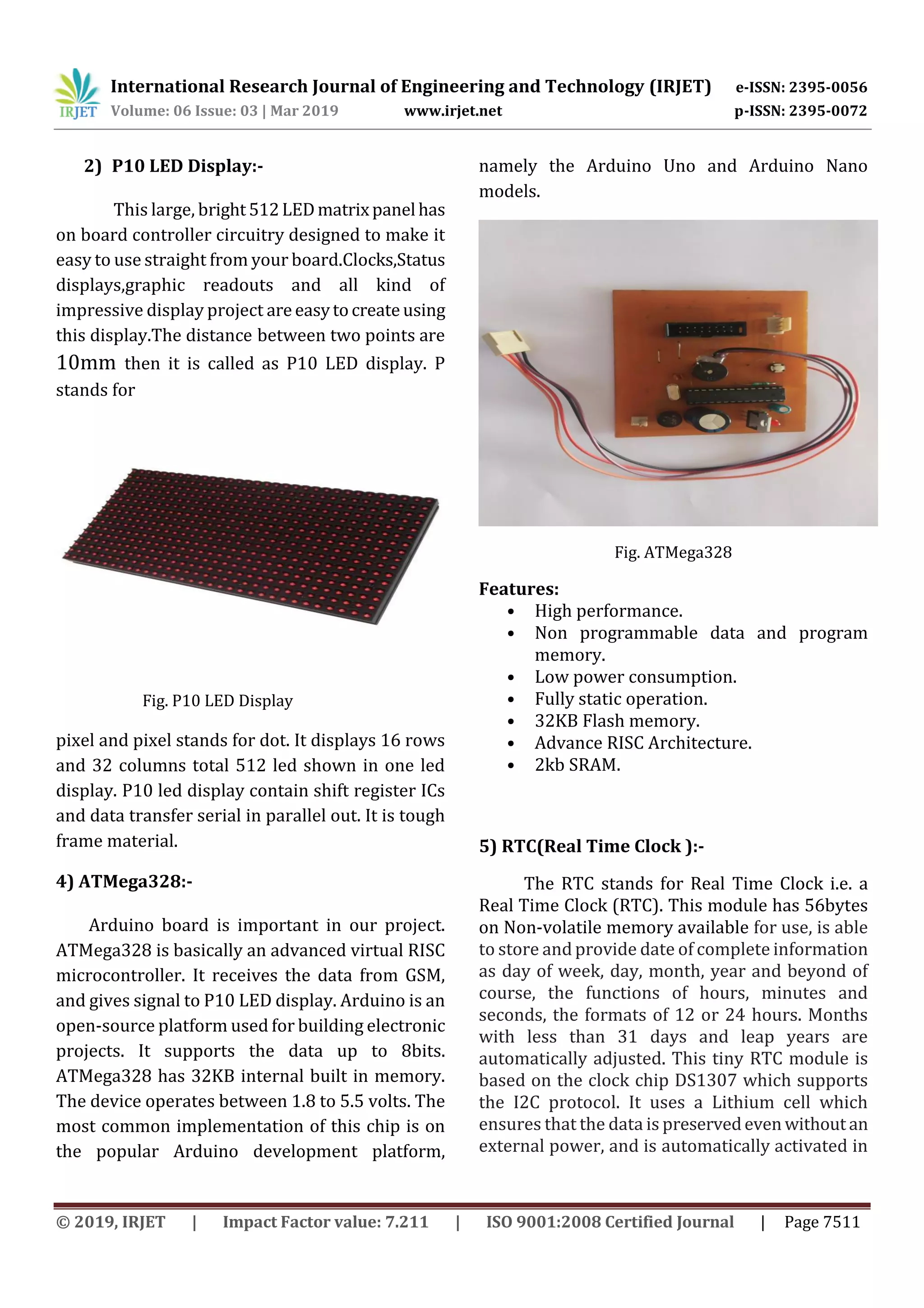 IRJET- A Paper on IoT based Digital Notice Board using Arduino ATMega ...