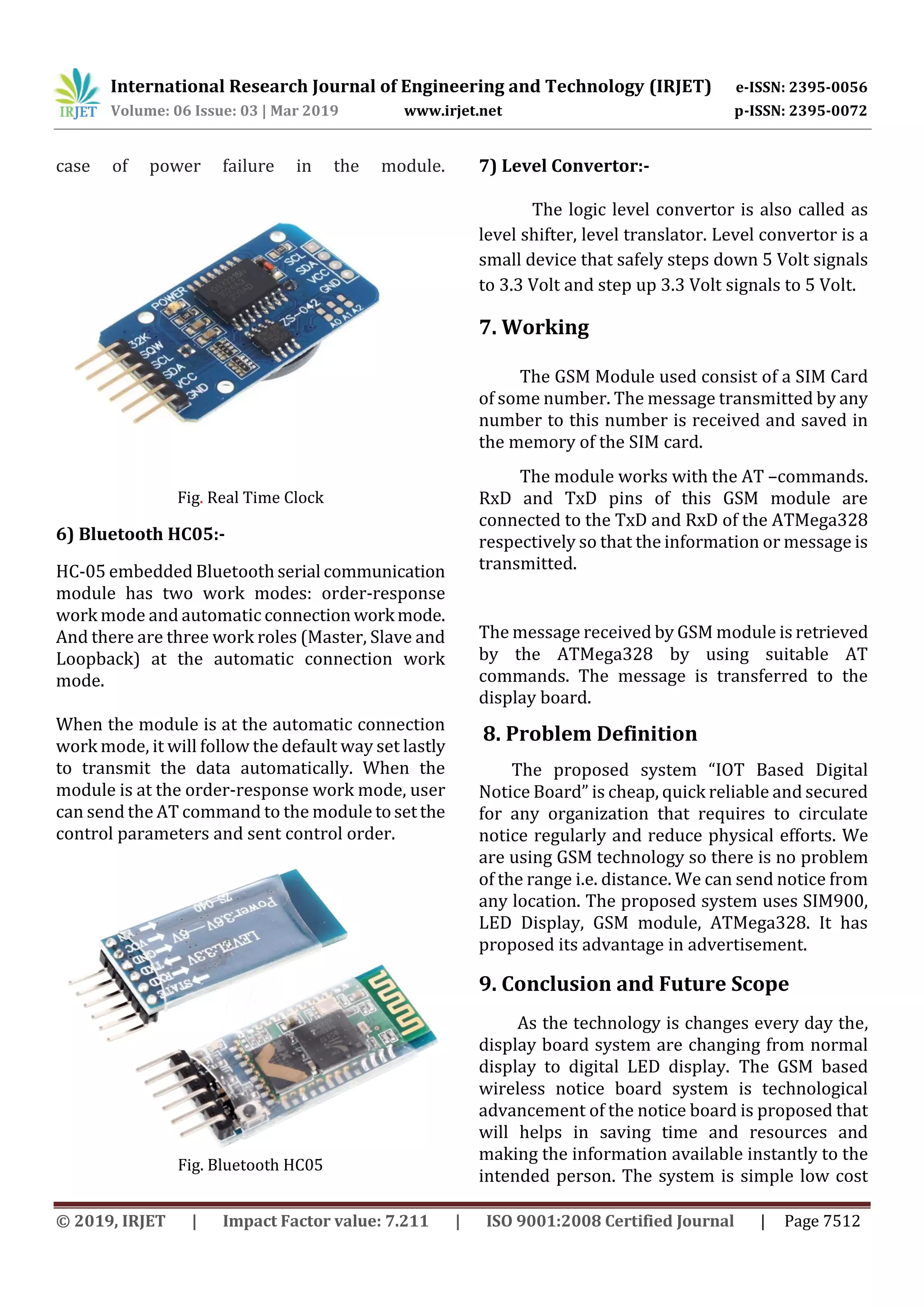 IRJET- A Paper on IoT based Digital Notice Board using Arduino ATMega 328 | PDF