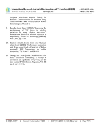 IRJET- Investigation on Delay and Power Minimization in IEEE 802.15.4 Protocol using CSMA-CA ...