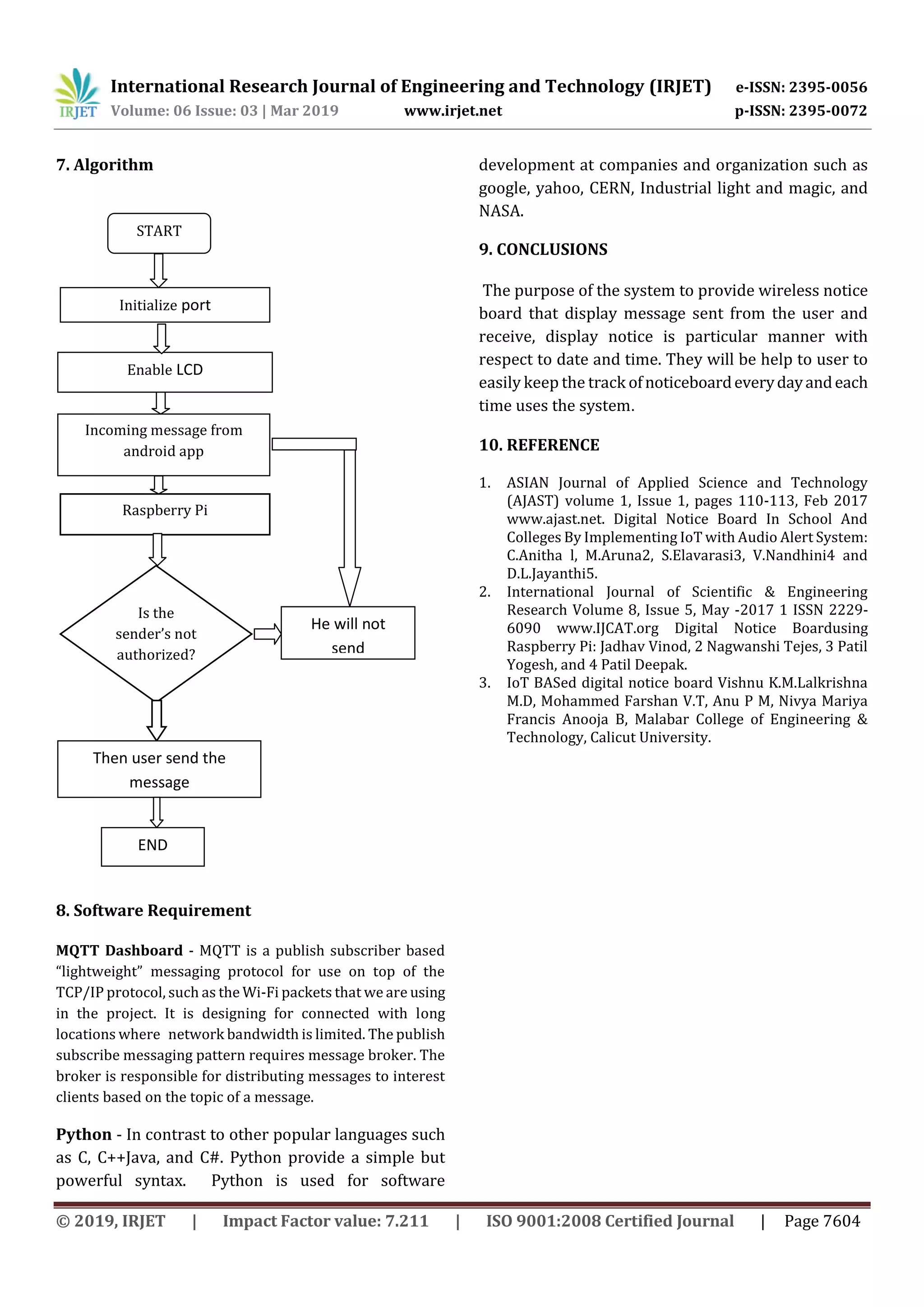 IRJET- IoT Based Digital Notice Board Using Raspberry Pi with Audio Alert System | PDF