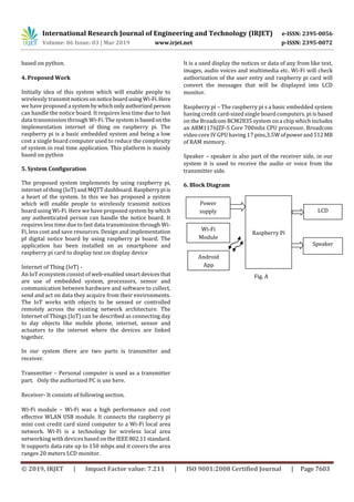 IRJET- IoT Based Digital Notice Board Using Raspberry Pi with Audio Alert System | PDF