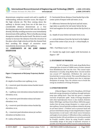 IRJET- Design of Energy Dissipator for Khadakwasla Dam to Control the ...