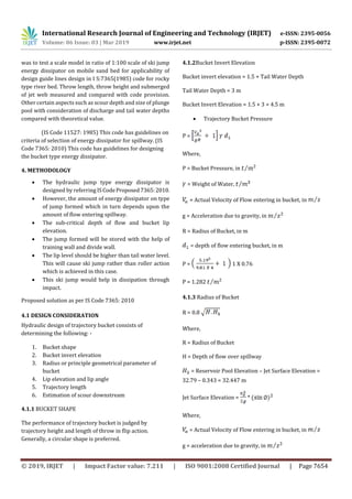 IRJET- Design of Energy Dissipator for Khadakwasla Dam to Control the Velocity of Flow | PDF ...
